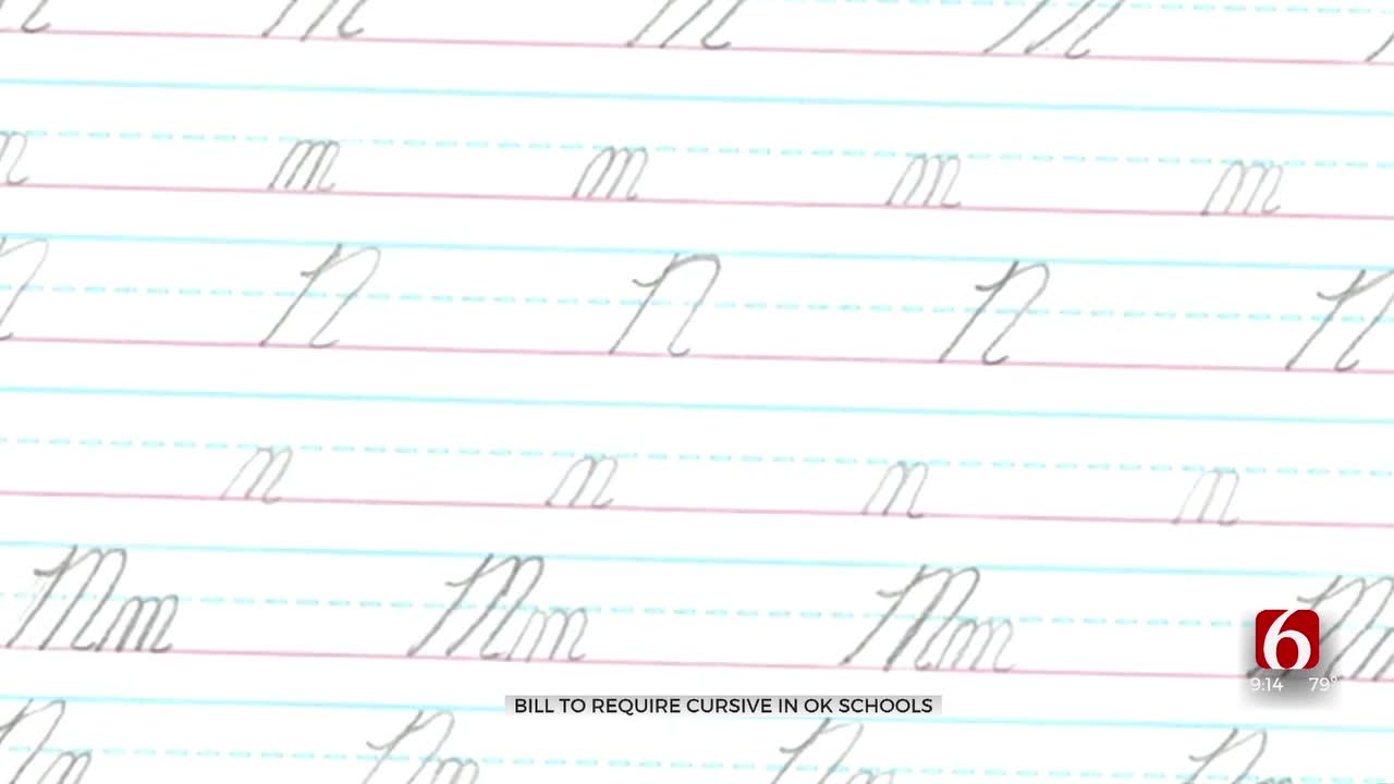 Bill Requiring Oklahoma Schools To Teach Cursive Writing Heading To ...