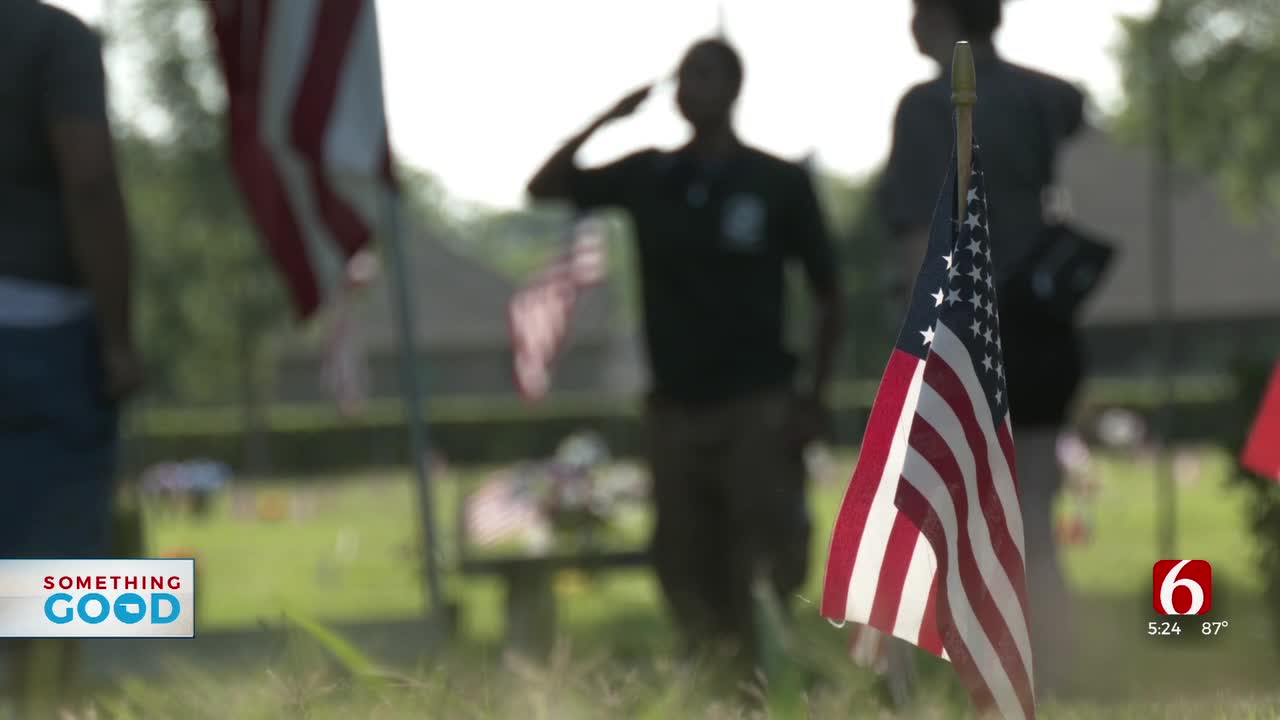 Junior ROTC Cadets Raise Flags To Honor Veterans