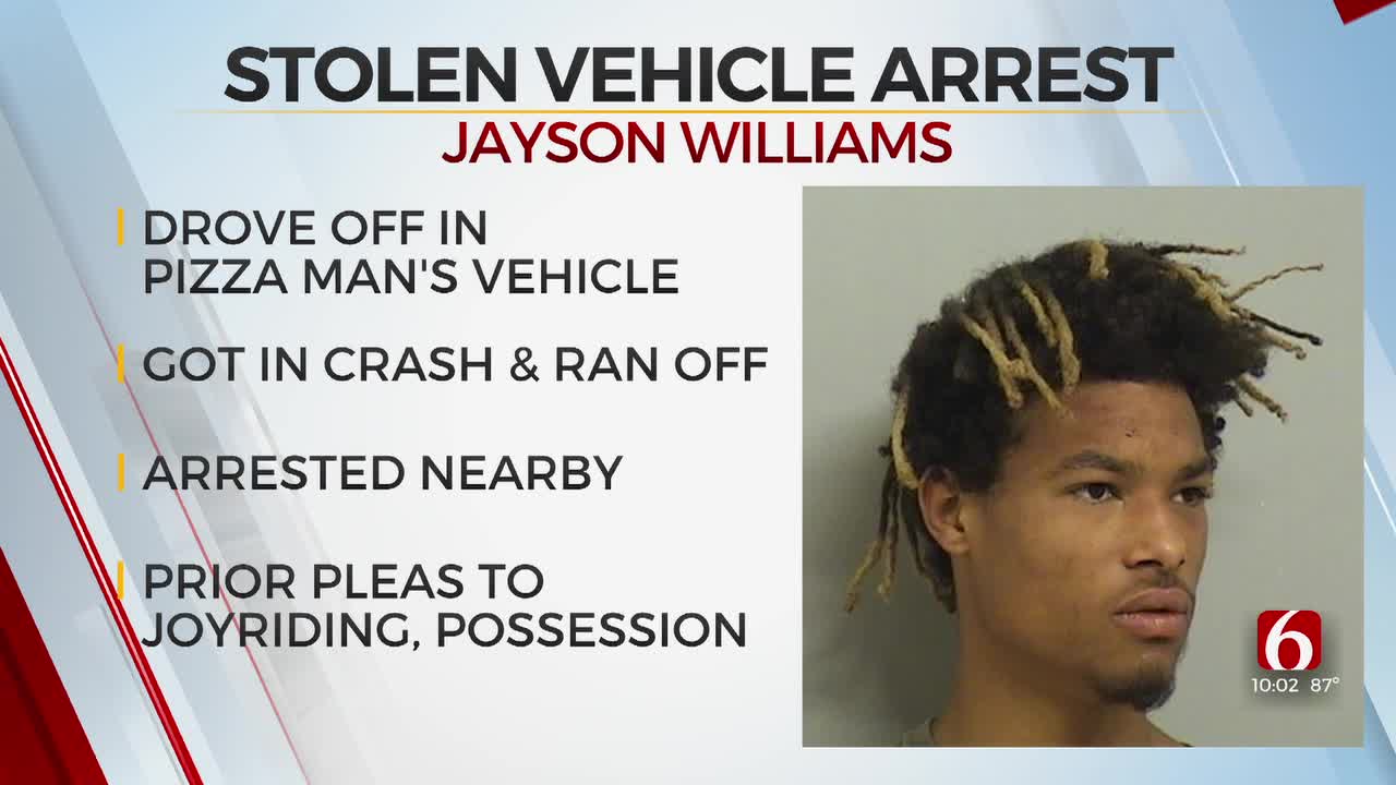 Police Arrest Man Accused Of Stealing, Crashing Pizza Delivery Driver’s Car