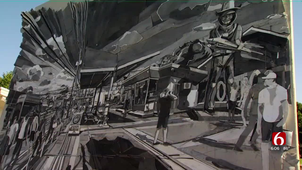 Tulsa Artist Creates Paper Collage Landscapes