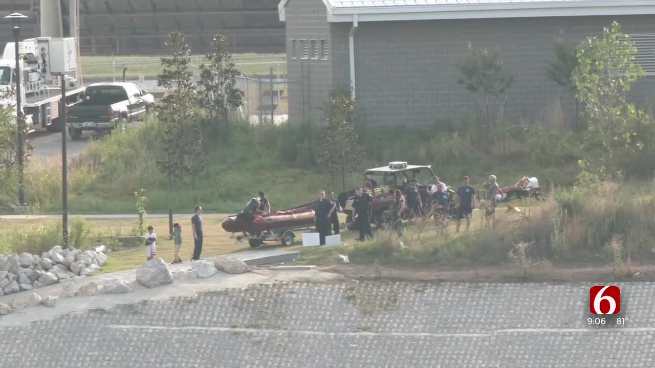 2 Children Rescued From Low-Water Dam By Tulsa Firefighters