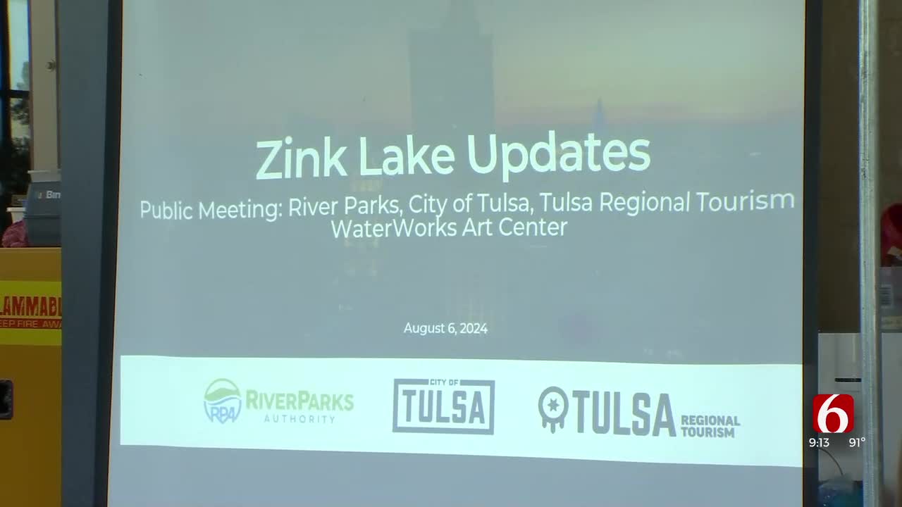Tulsa Holds Meeting On Zink Lake Ahead Of Opening