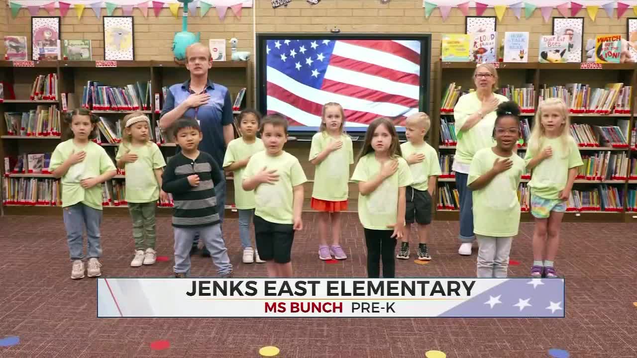 Daily Pledge: Pre-k Students At Jenks East Elementary