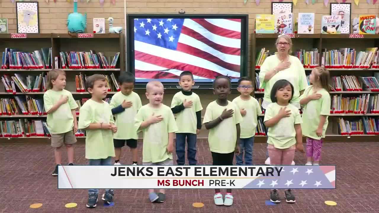 Daily Pledge: Pre-k Students At Jenks East Elementary