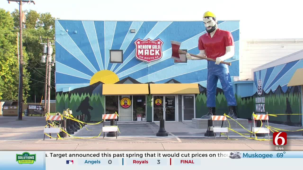 Meadow Gold Lumberjack Statue Celebrated Grand Opening