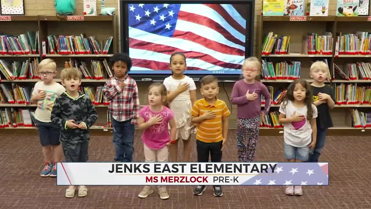 Daily Pledge: Pre-K Students At Jenks East Elementary