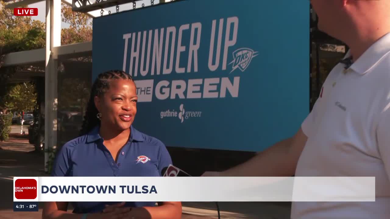 Tulsa Thunders Up At Guthrie Green Before Thunder Game