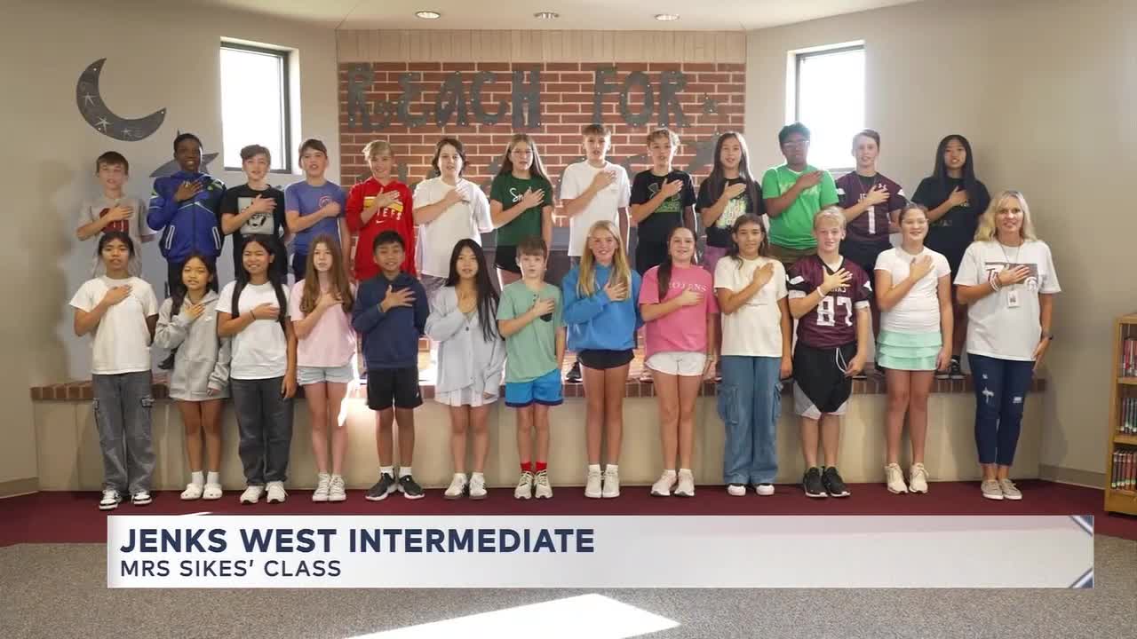 Daily Pledge: Students At Jenks West Intermediate