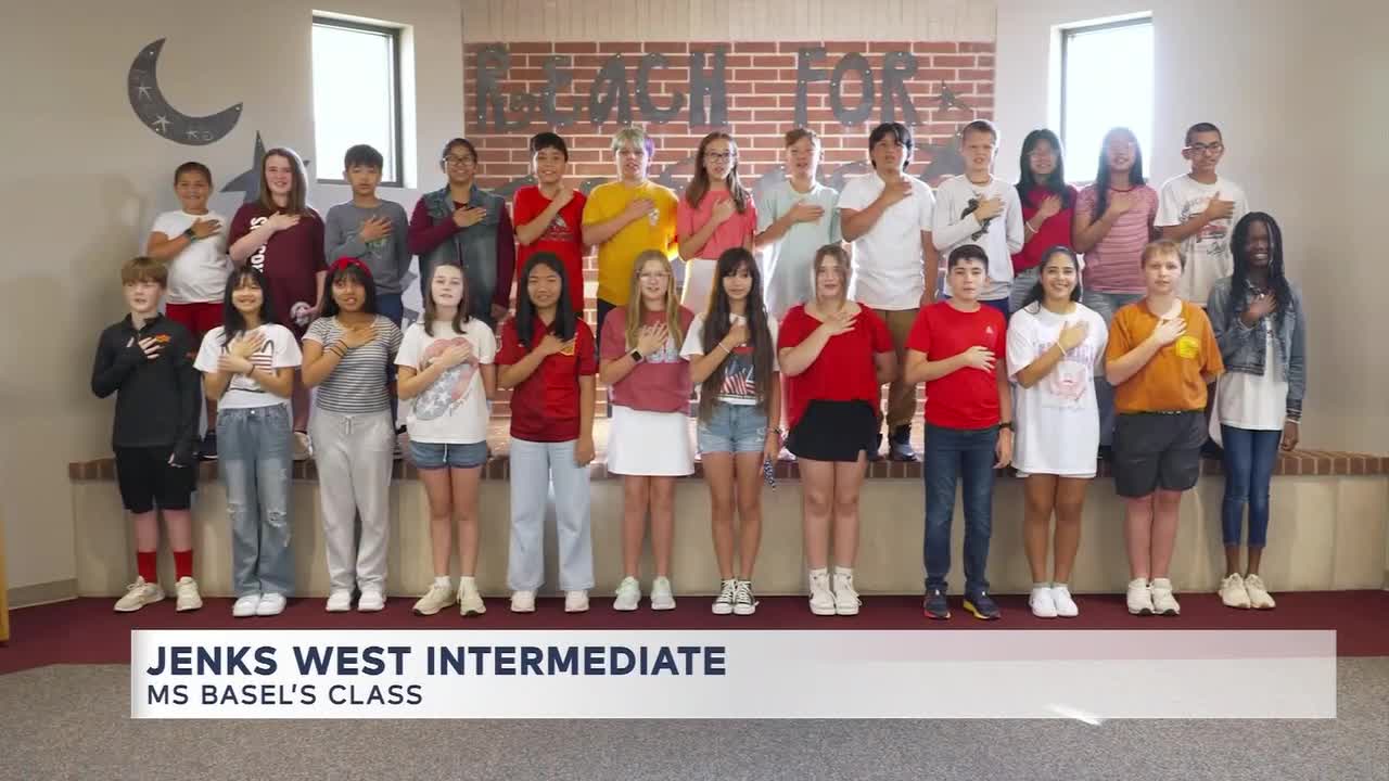 Daily Pledge: Students At Jenks West Intermediate