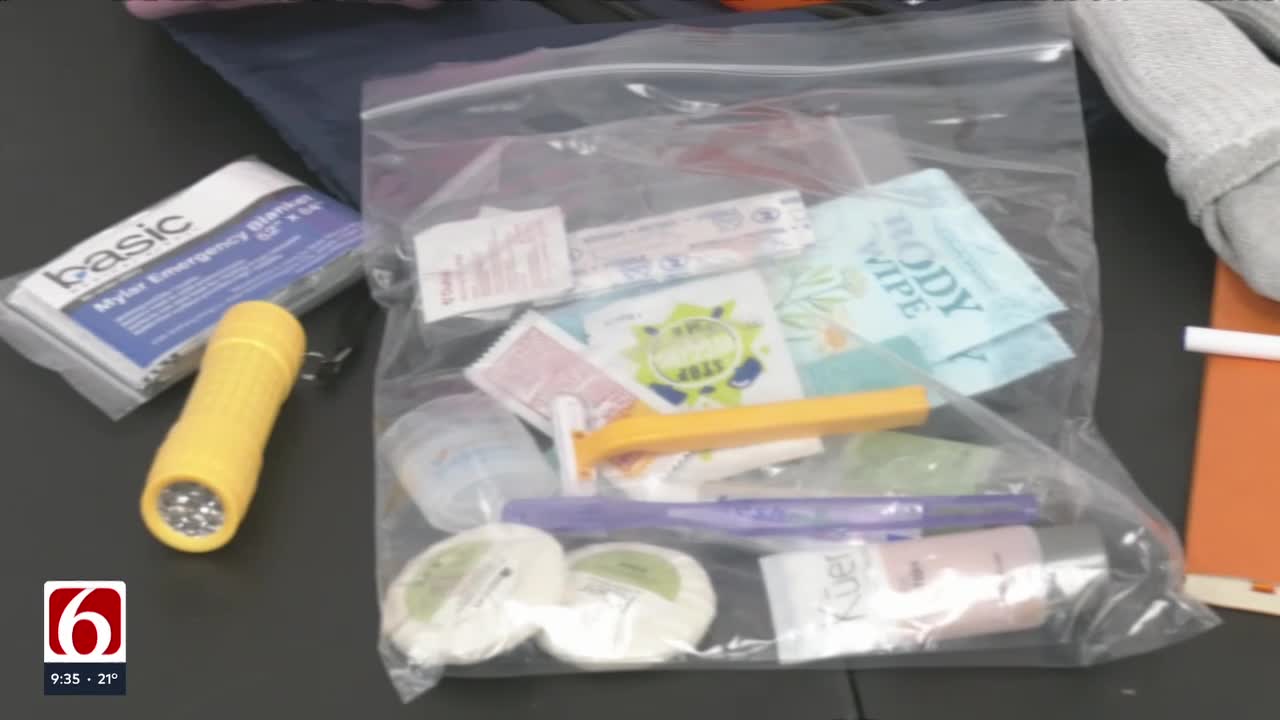 Volunteers in Tulsa assemble emergency packs for LA wildfire victims