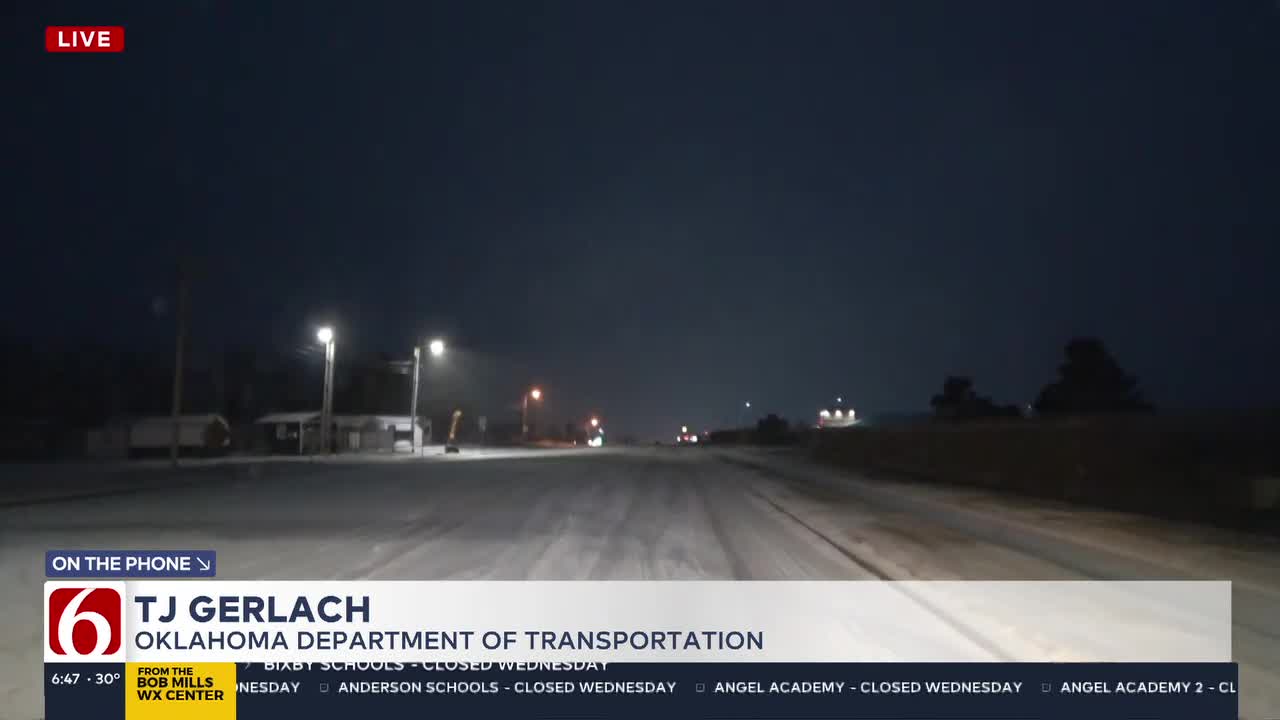 Tulsa road conditions: ODOT urges caution on roads as crews work to ...