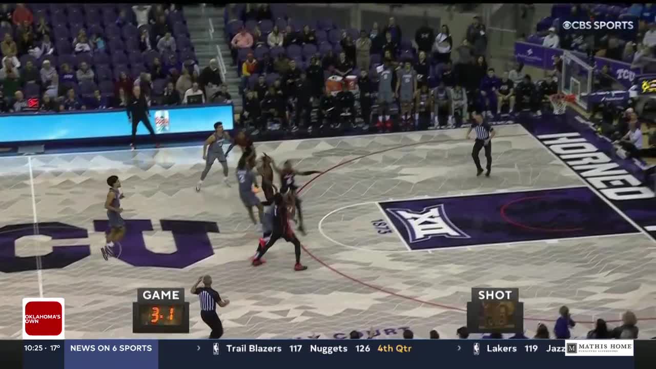 Vasean Allette beats buzzer with 3-pointer, lifting TCU over Oklahoma ...