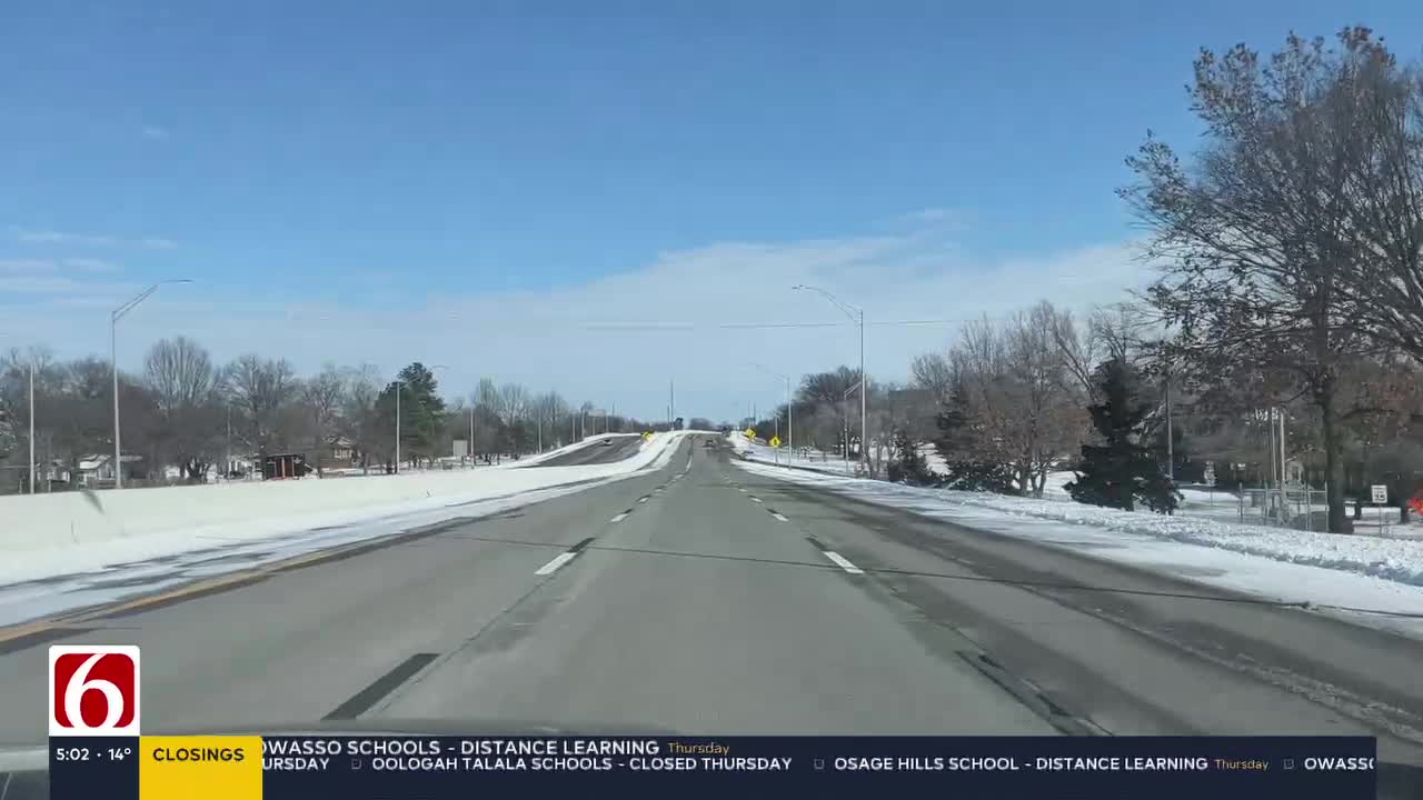 Tulsa road conditions: Reagan Ledbetter shows the major streets in ...