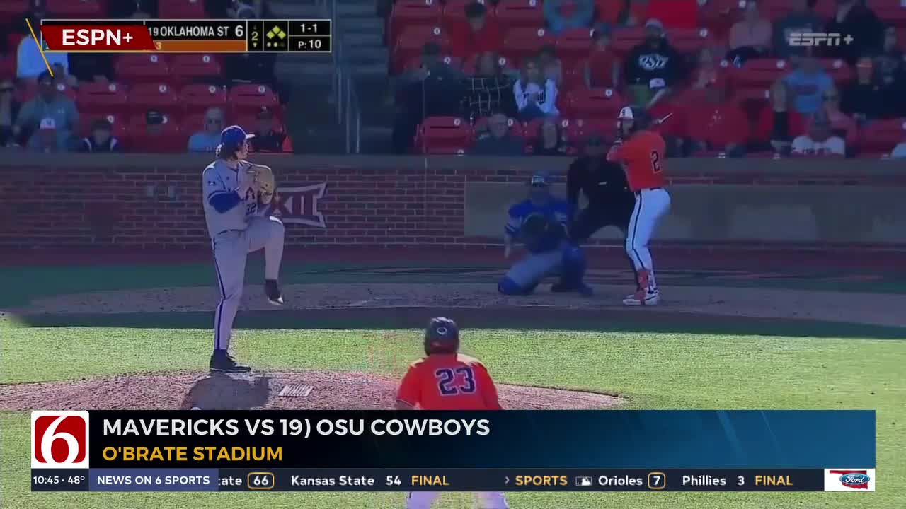 Cowboys Baseball wins big over UT Arlington in home opener