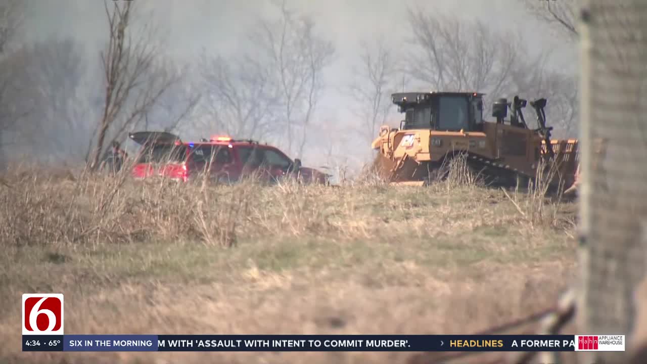 Tulsa grassfire leads to closure of city mulch site