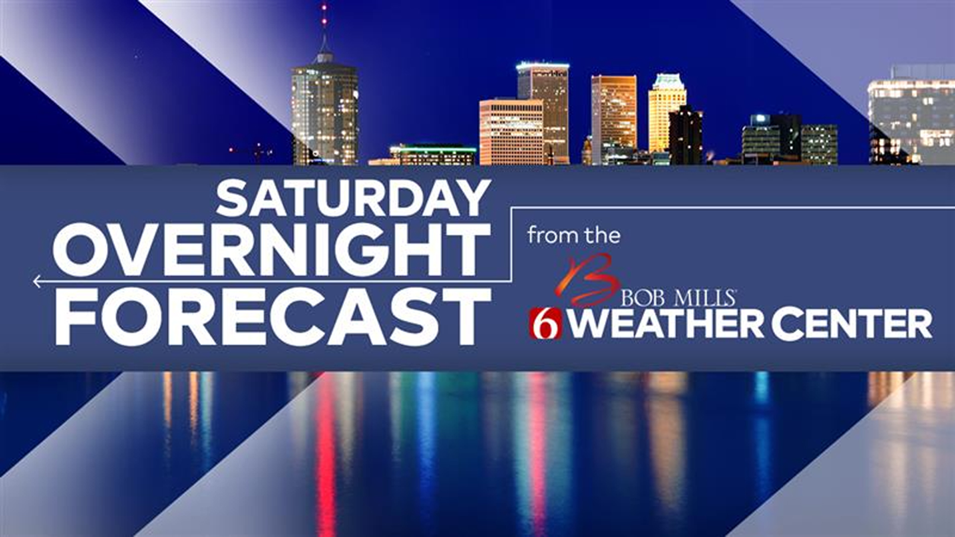 Aaron Reeves' Saturday evening forecast