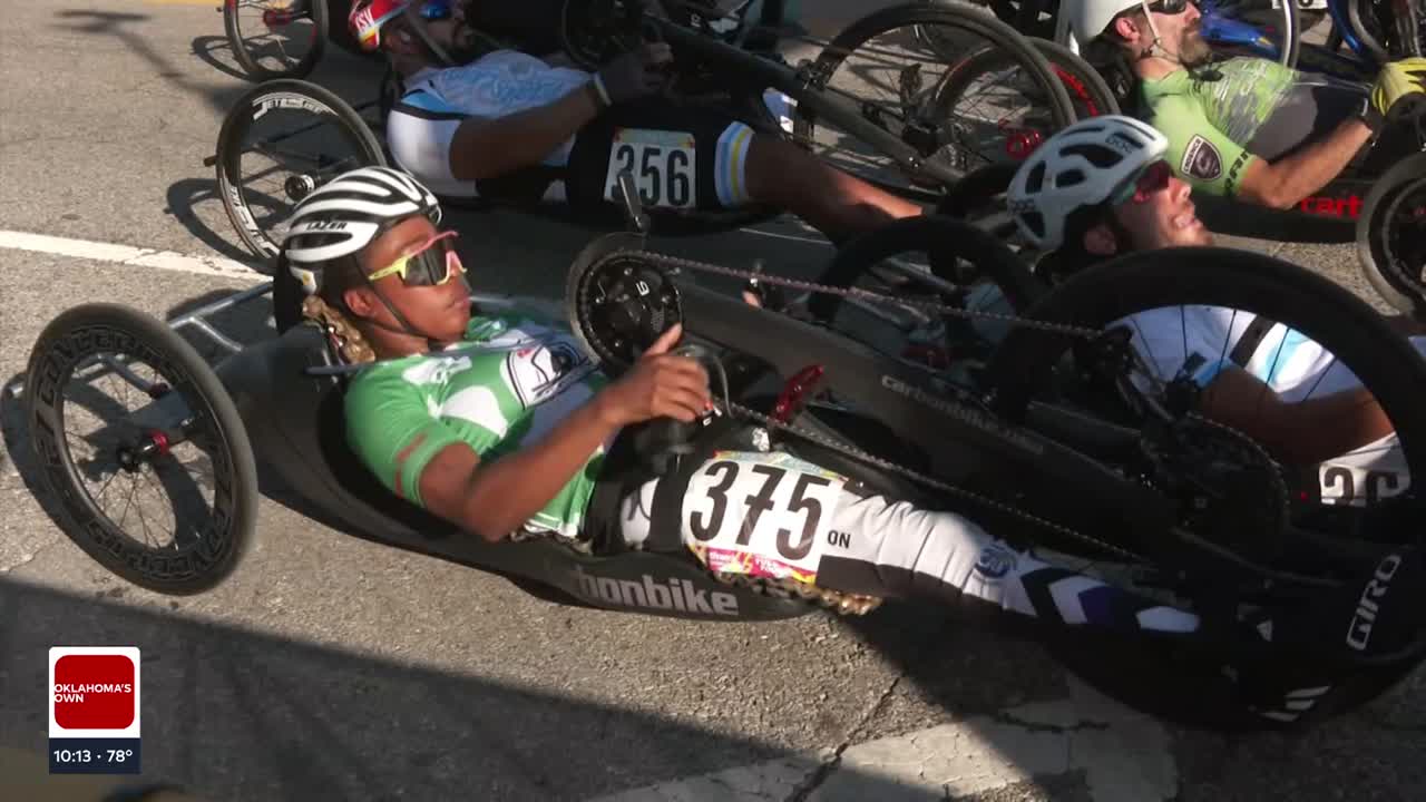 Gabrielle Platt helps make history in Tulsa Tough’s first para-cycling race