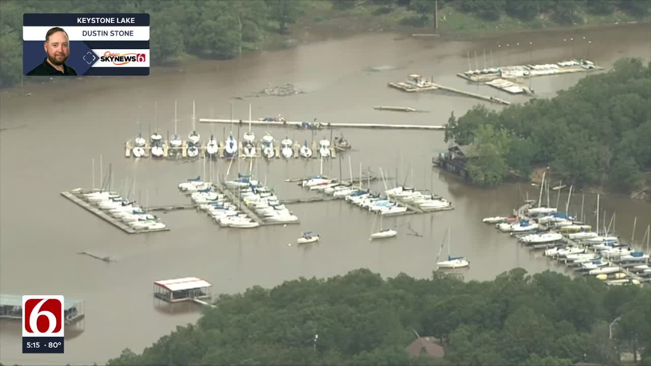 Debris in Keystone Lake: USACE warns people to stay alert amid high ...