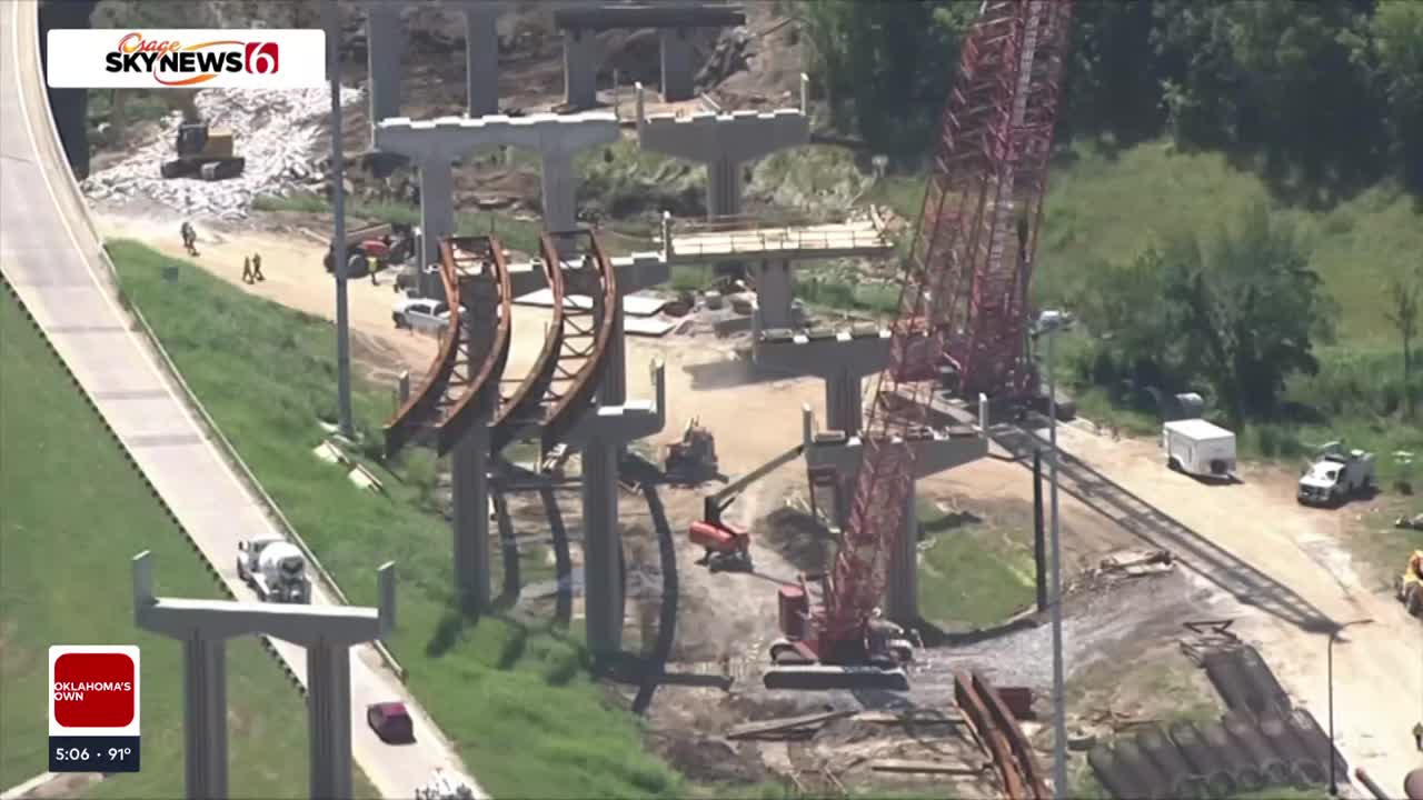 ODOT gears up for more beam installations at Tulsa's 'Stonehenge ...