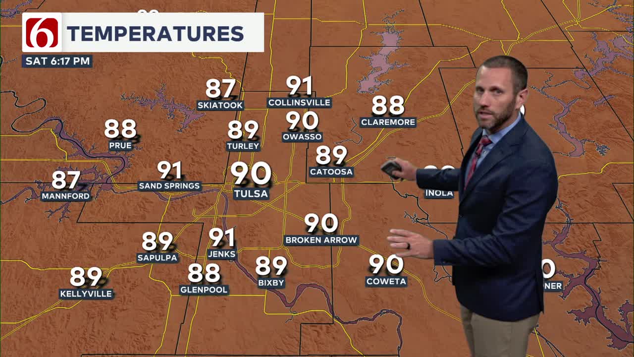Aaron Reeves' Saturday evening forecast