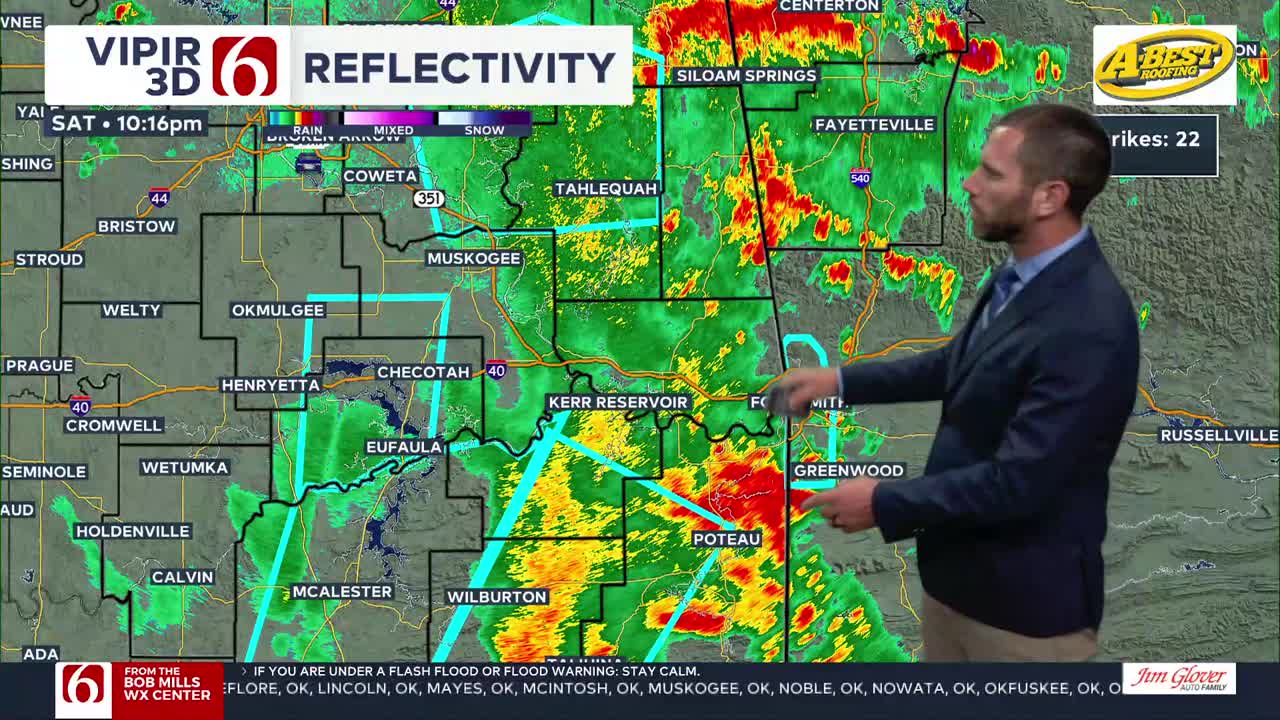 Aaron Reeves' Saturday overnight forecast