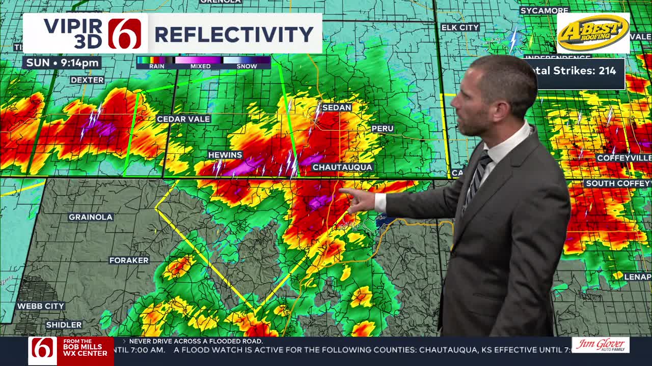 Aaron Reeves' Sunday overnight forecast
