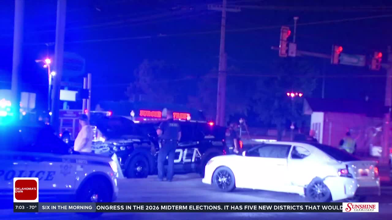 Tulsa officer hospitalized after patrol car hit by driver who ran stop sign