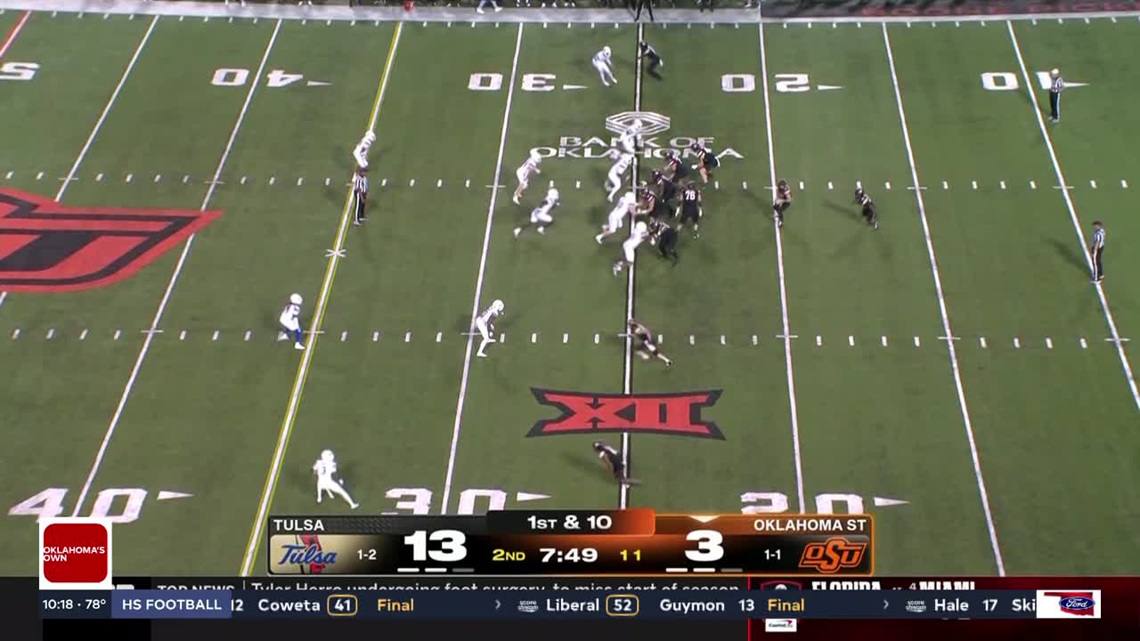 FINAL: Tulsa defeats OSU 19-12; First win over Cowboys since 1998