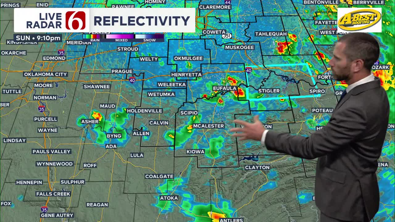 Aaron Reeves' Sunday overnight forecast