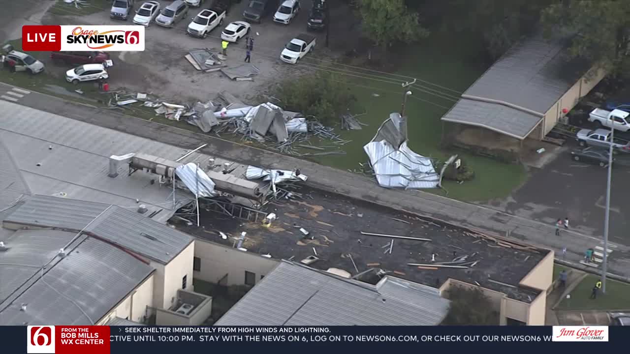 Sallisaw hospital roof damaged in storm